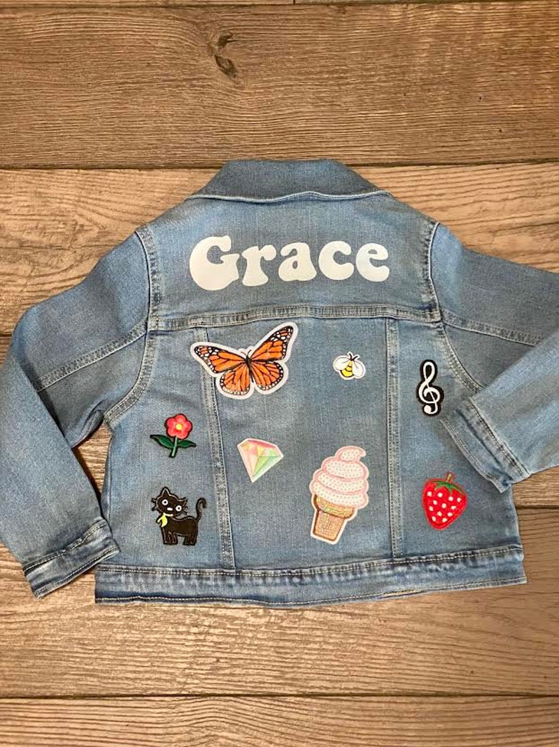 Custom Jean Jacket With Patches and Name - Etsy