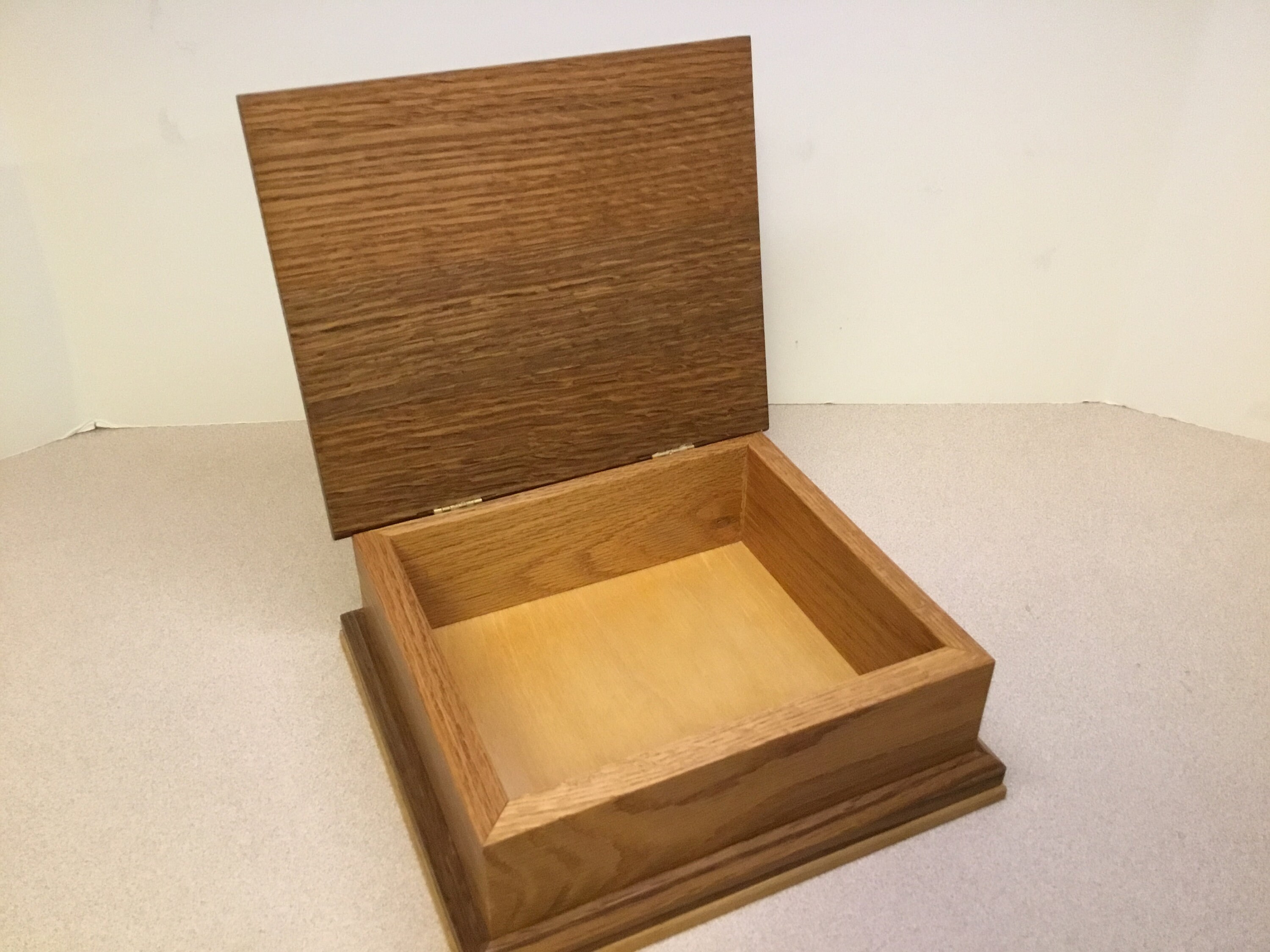 Boîte blanche et rouge de chêne - Etsy France