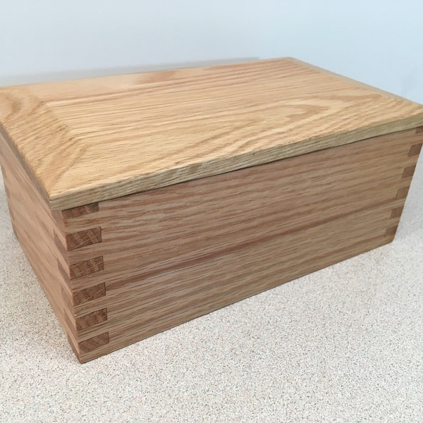 Oak Wood Box - Etsy