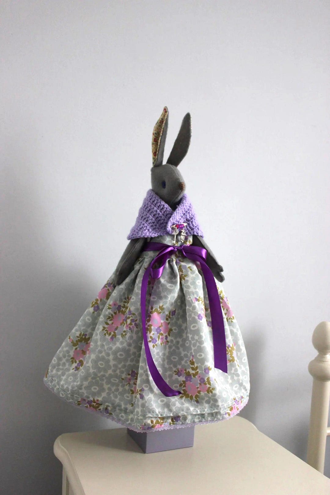 Luna Lapin Rabbit/handmade Felt Heirloom/collectable - Etsy UK