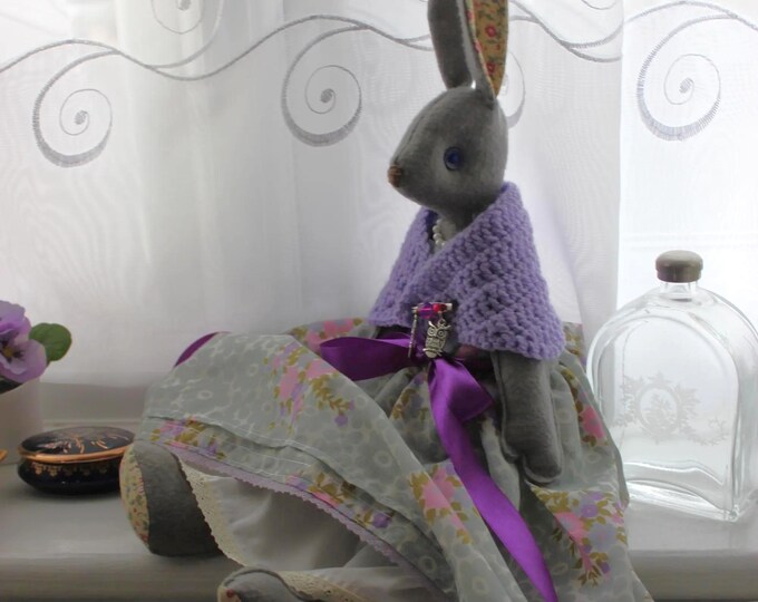 Luna Lapin Rabbit/handmade Felt Heirloom/collectable - Etsy UK