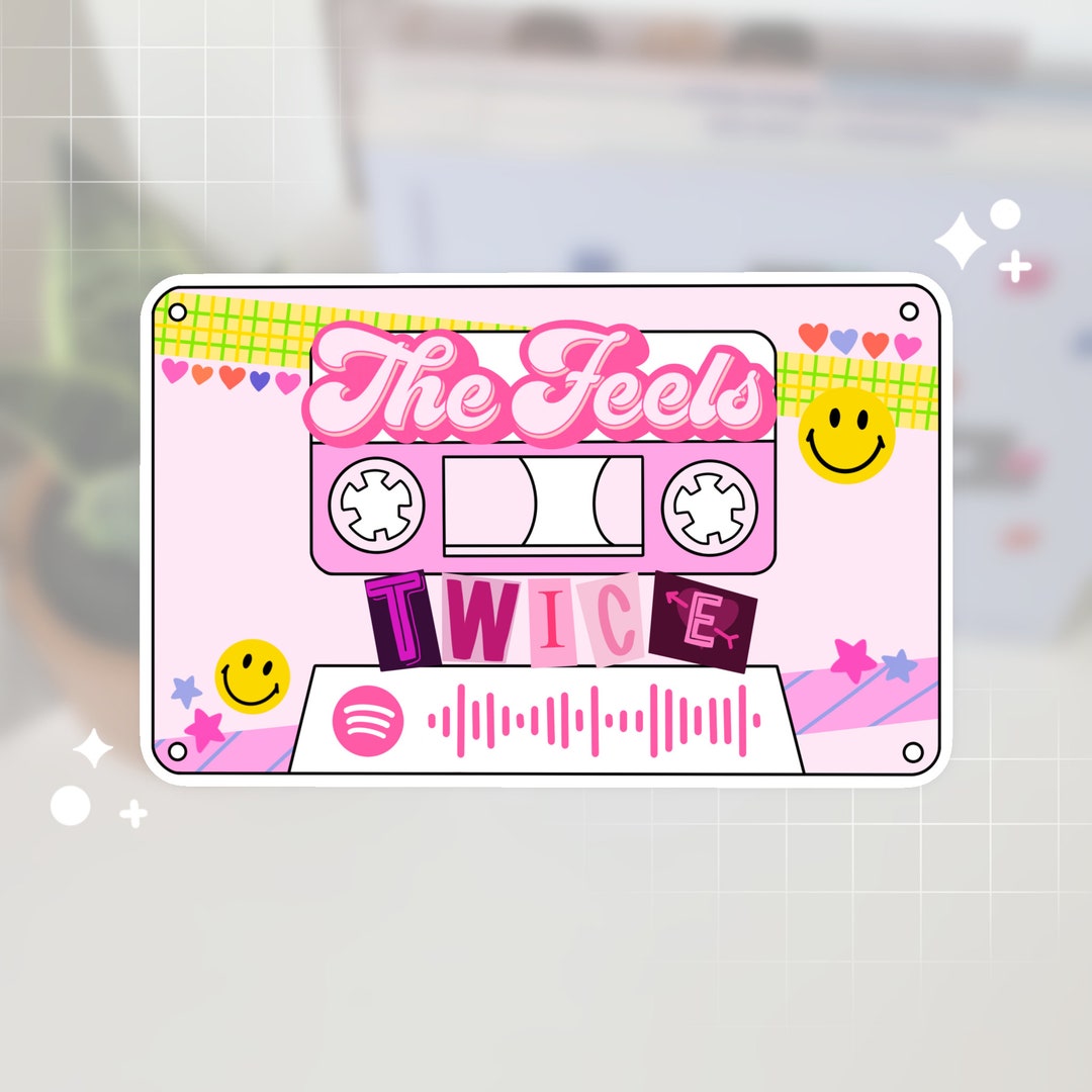 TWICE the Feels Inspired Cassette Sticker With Spotify Code Bullet ...