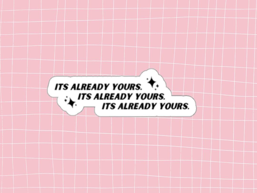 Positive Affirmation Vinyl Sticker, Law of Attraction Sticker, Manifest ...