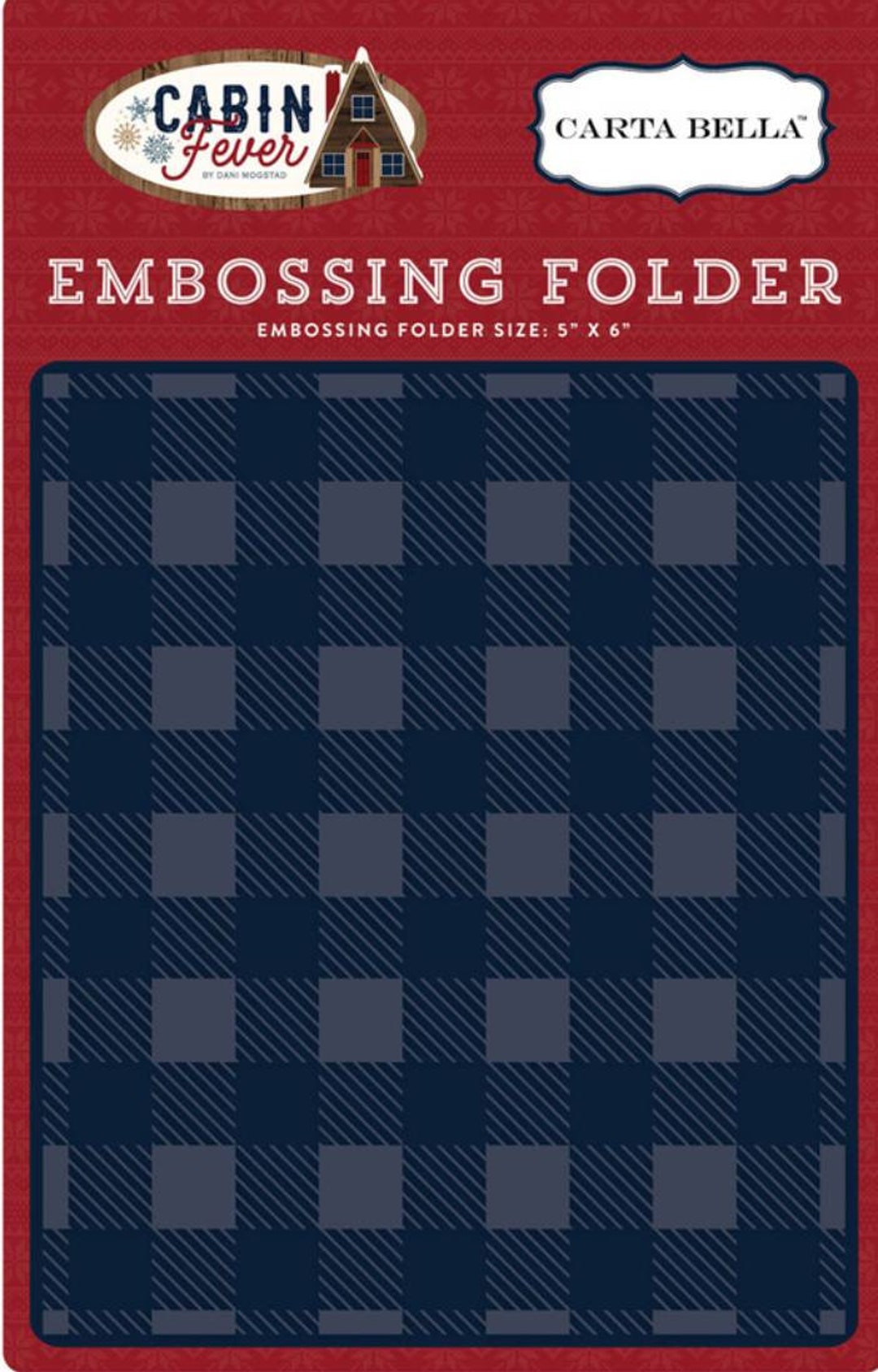 NEW Small Buffalo Plaid A2 Embossing Folder by Echo Park - Etsy