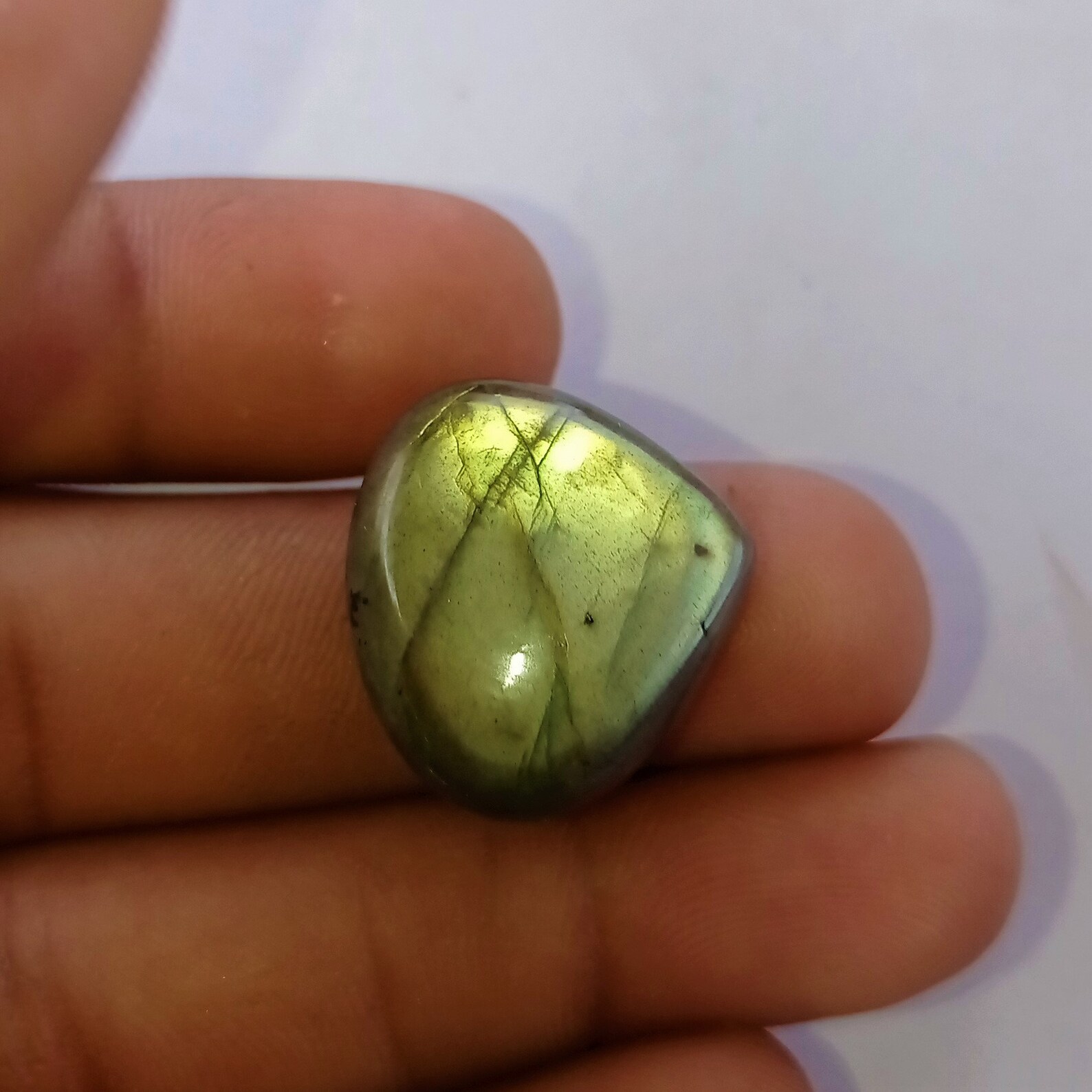 100% Natural Yellow Fire Labradorite Gemstone Cabochon | Etsy