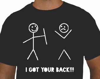 Stick Figure I Got Your Back - Etsy