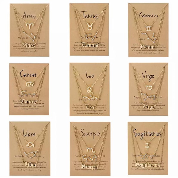 Zodiac Sign Jewelry - Etsy