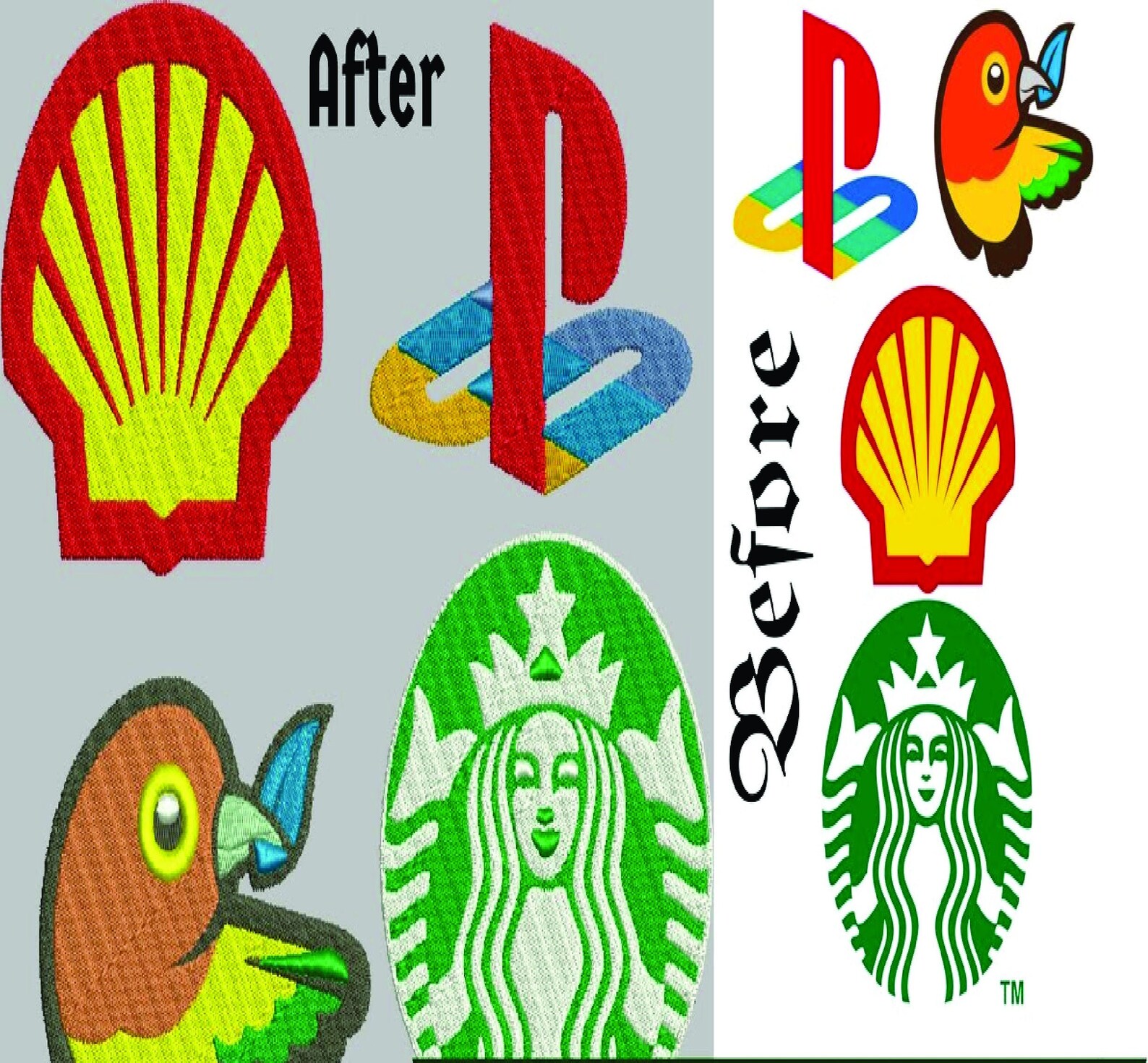 LOGO DIGITIZE / Logo DIGITIZATION for Embroidery - Etsy