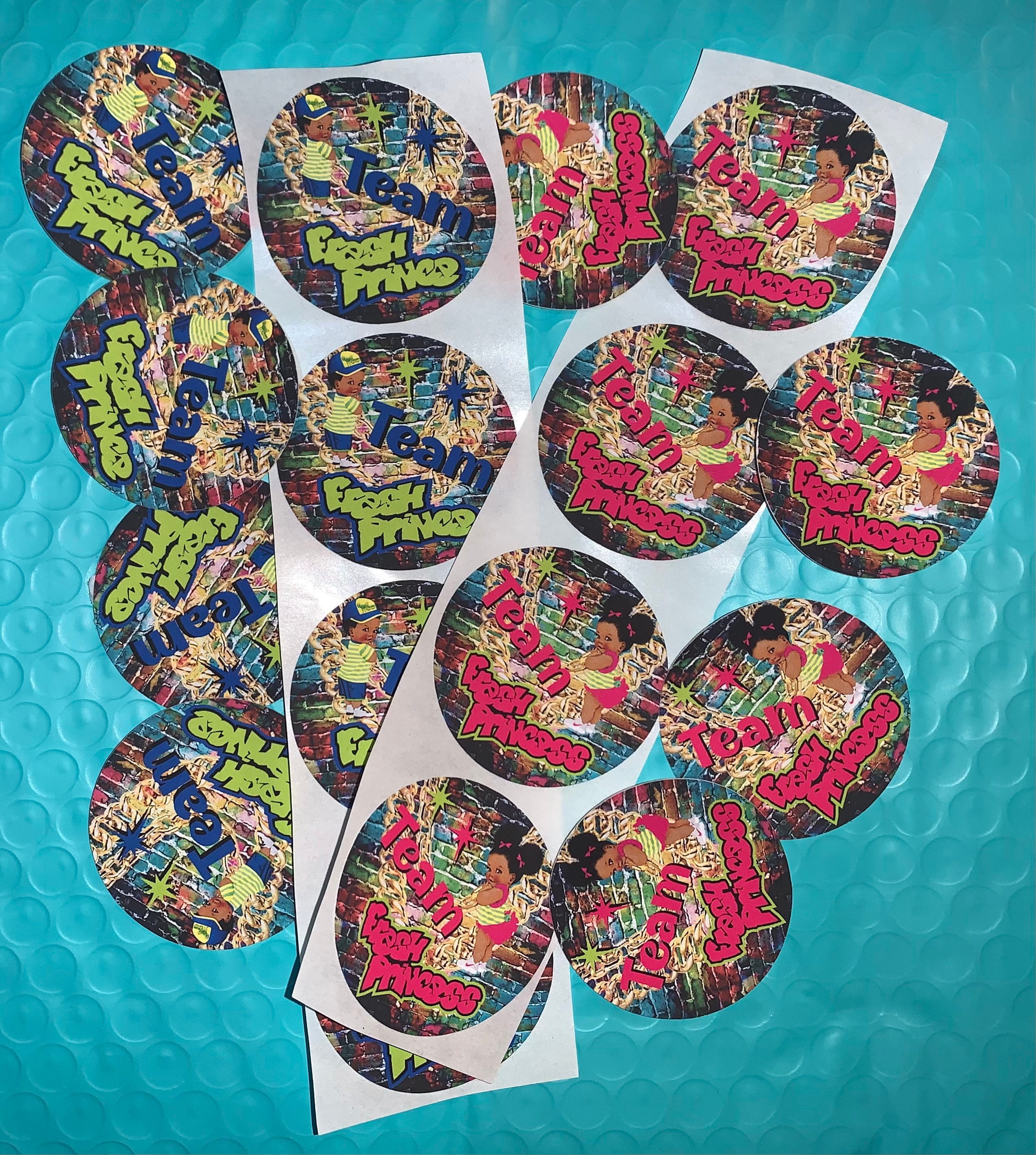 Gender Reveal Stickers / Fresh Prince or Fresh Princess - Etsy