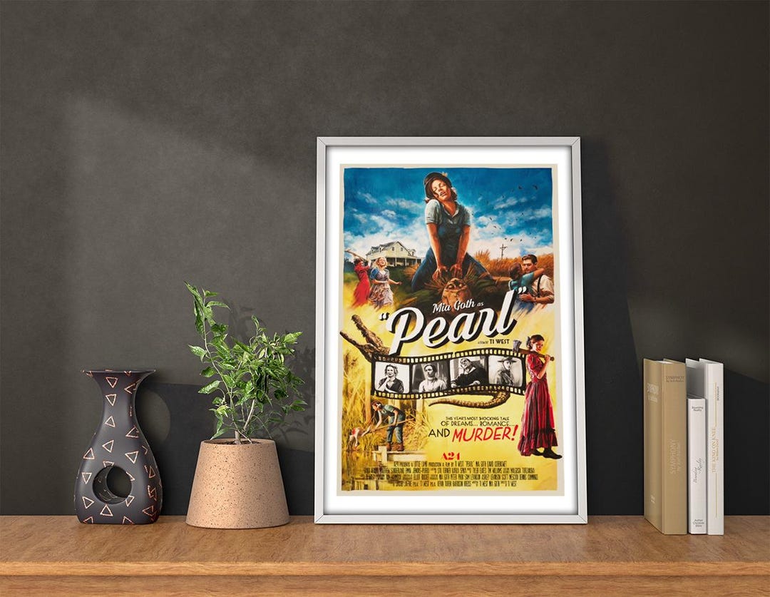 Pearl Movie Poster, A24 Movie Poster, Ti West, Mia Goth, Pearl Movie ...