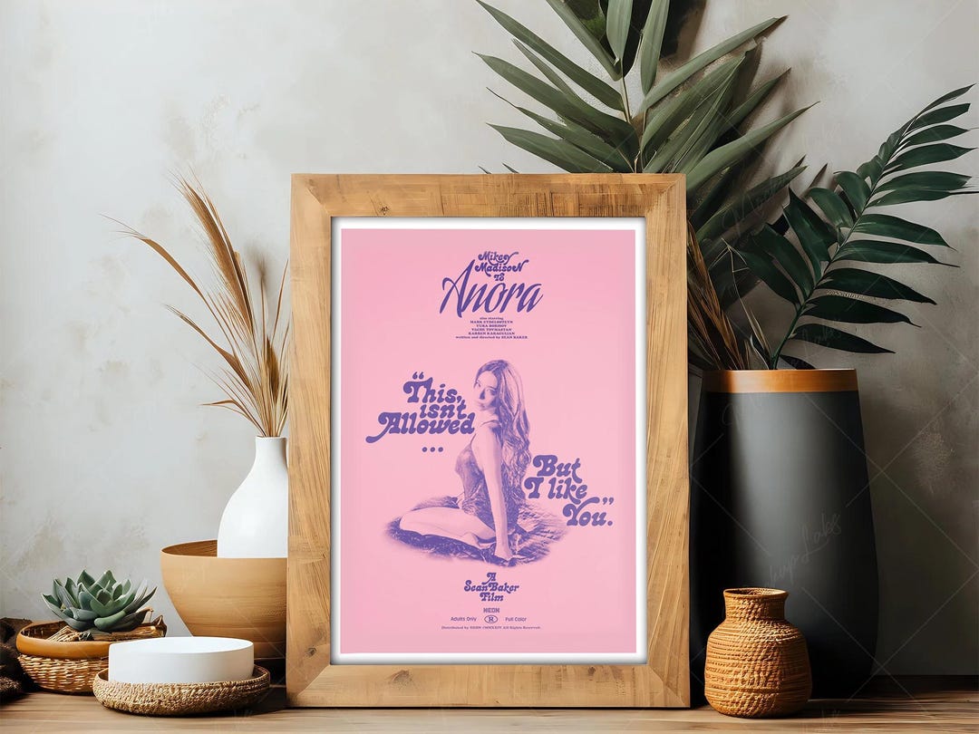 Anora, Anora Print, Anora Poster, Sean Baker, Mikey Madison, Anora Film ...