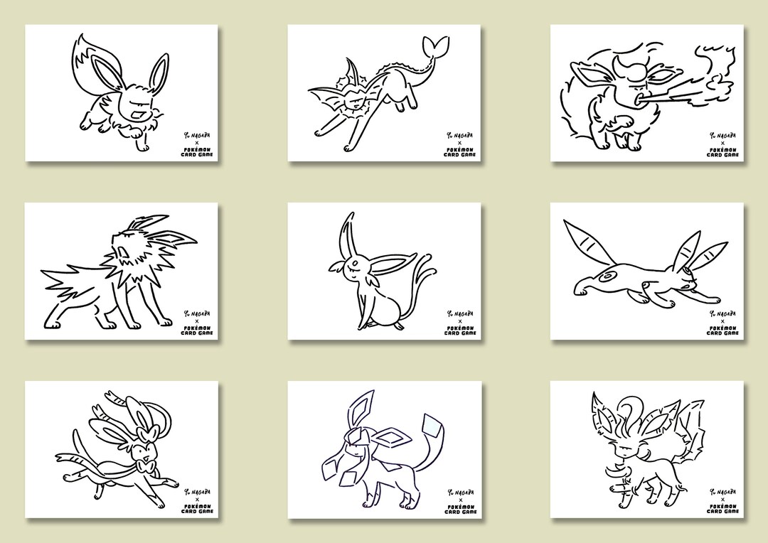 Pokemon X Yu Nagaba Collection Pokemon Print Pokemon Art Yu - Etsy
