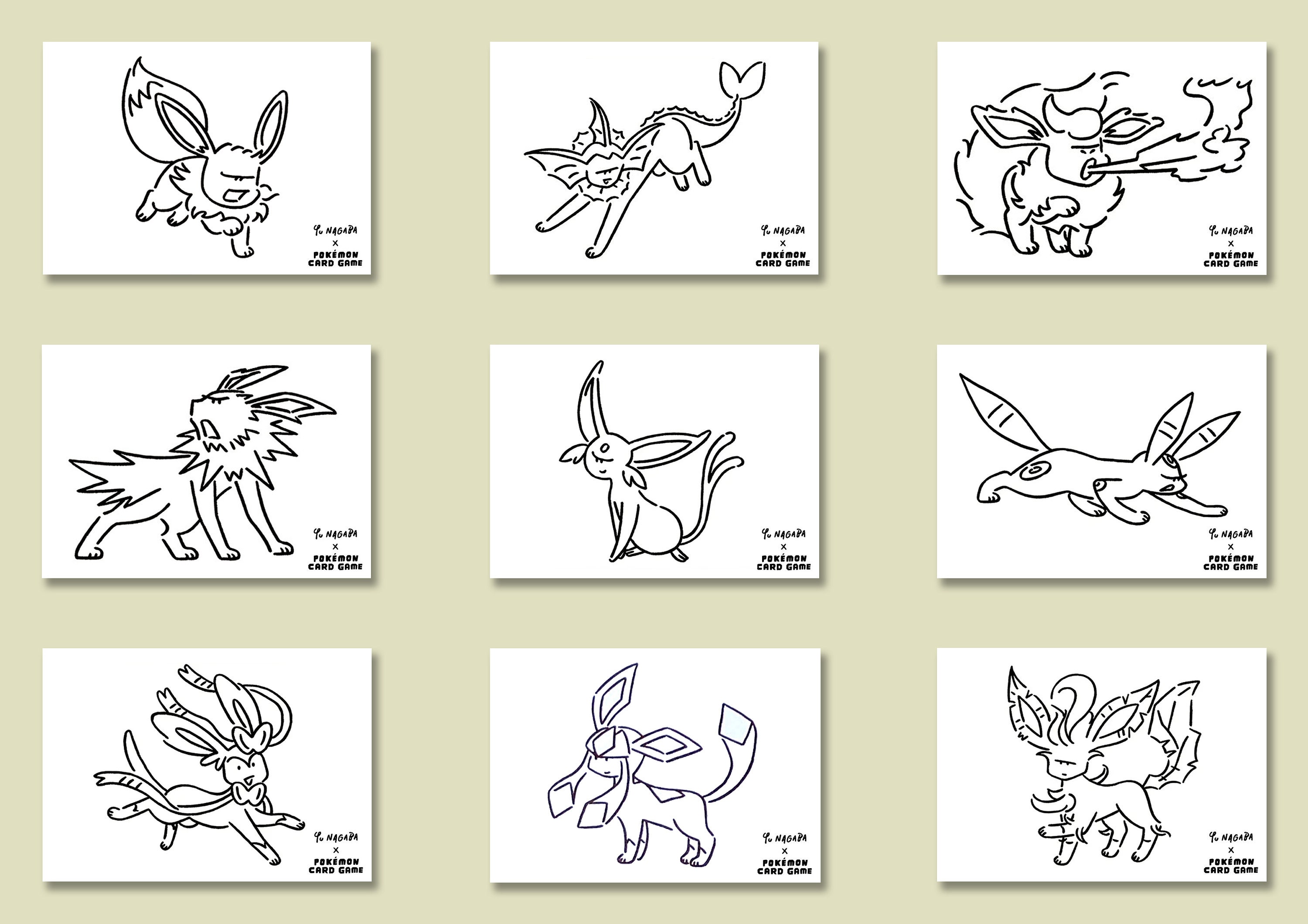 Pokemon X Yu Nagaba Collection Pokemon Print Pokemon Art Yu - Etsy