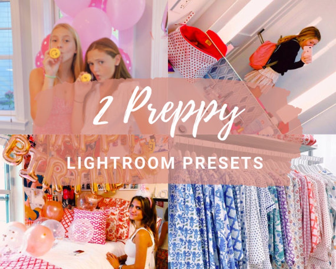 2 Preppy Lightroom Presets - Preppy Package, Instagram Filters, Mobile Presets, Blogger Presets ...