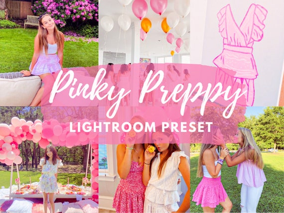 Pinky Preppy Lightroom Preset Instagram Filters Influencer - Etsy