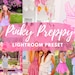 Pinky Preppy Lightroom Preset, Instagram Filters, Influencer Preset, Blogger Preset, Preppy ...