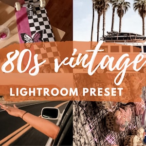 80s Vintage Lightroom Preset, VSCO, Vintage Aesthetic, Fuji Presets ...
