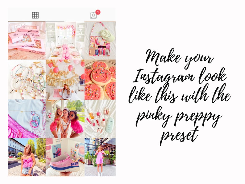 Pinky Preppy Lightroom Preset, Instagram Filters, Influencer Preset ...