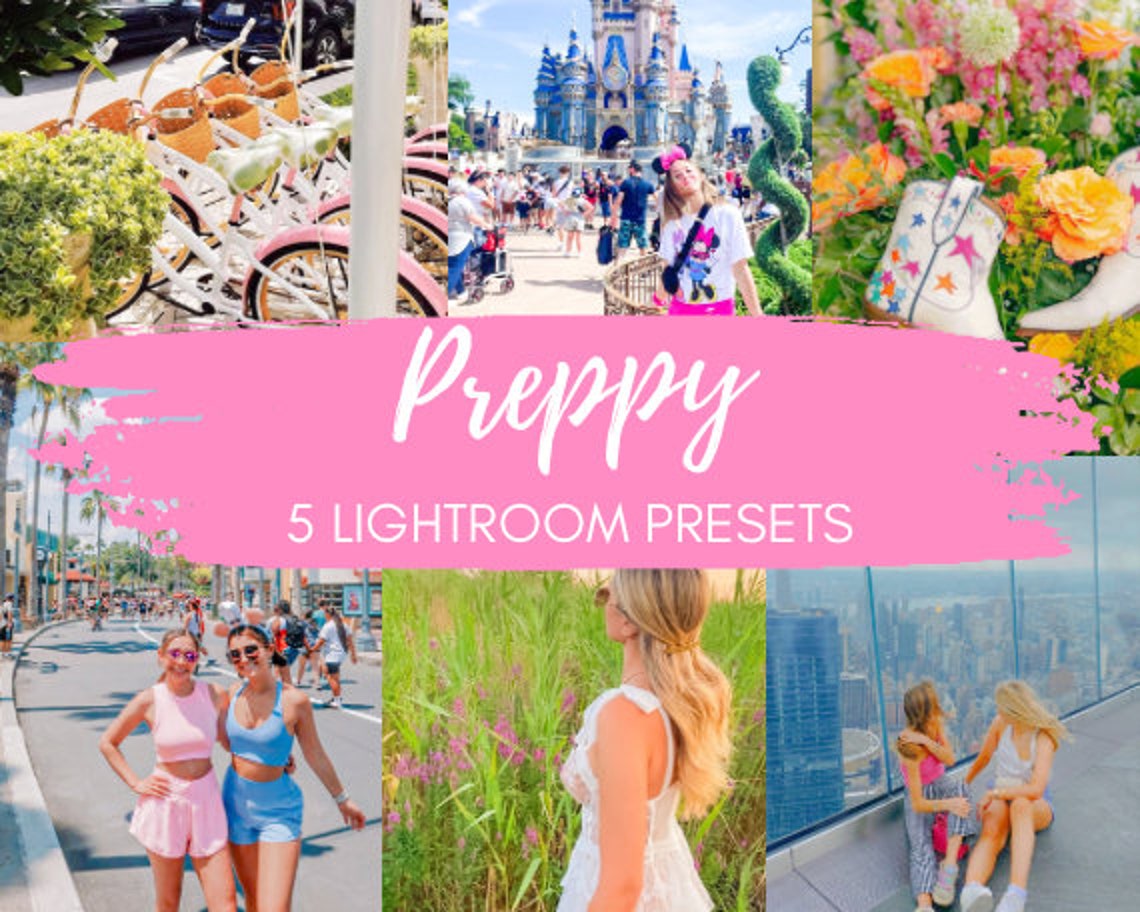 Preppy Lightroom Preset Pack, Preppy Instagram Presets, Mobile Preset, Instagram Presets, Phone ...