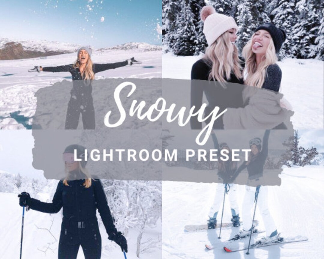 Snowy Lightroom Preset, Instagram Filters, Mobile Presets, Blogger ...