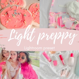 Preppy Mobile Lightroom Preset, Influencer Preset, Pink Filter, Instagram Preset, Blogger Preset ...
