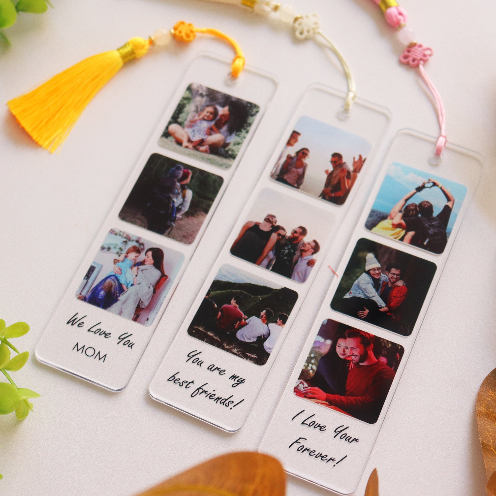Personalised Bookmark, Book Lover Gift, Custom Photo Bookmark Gift for ...