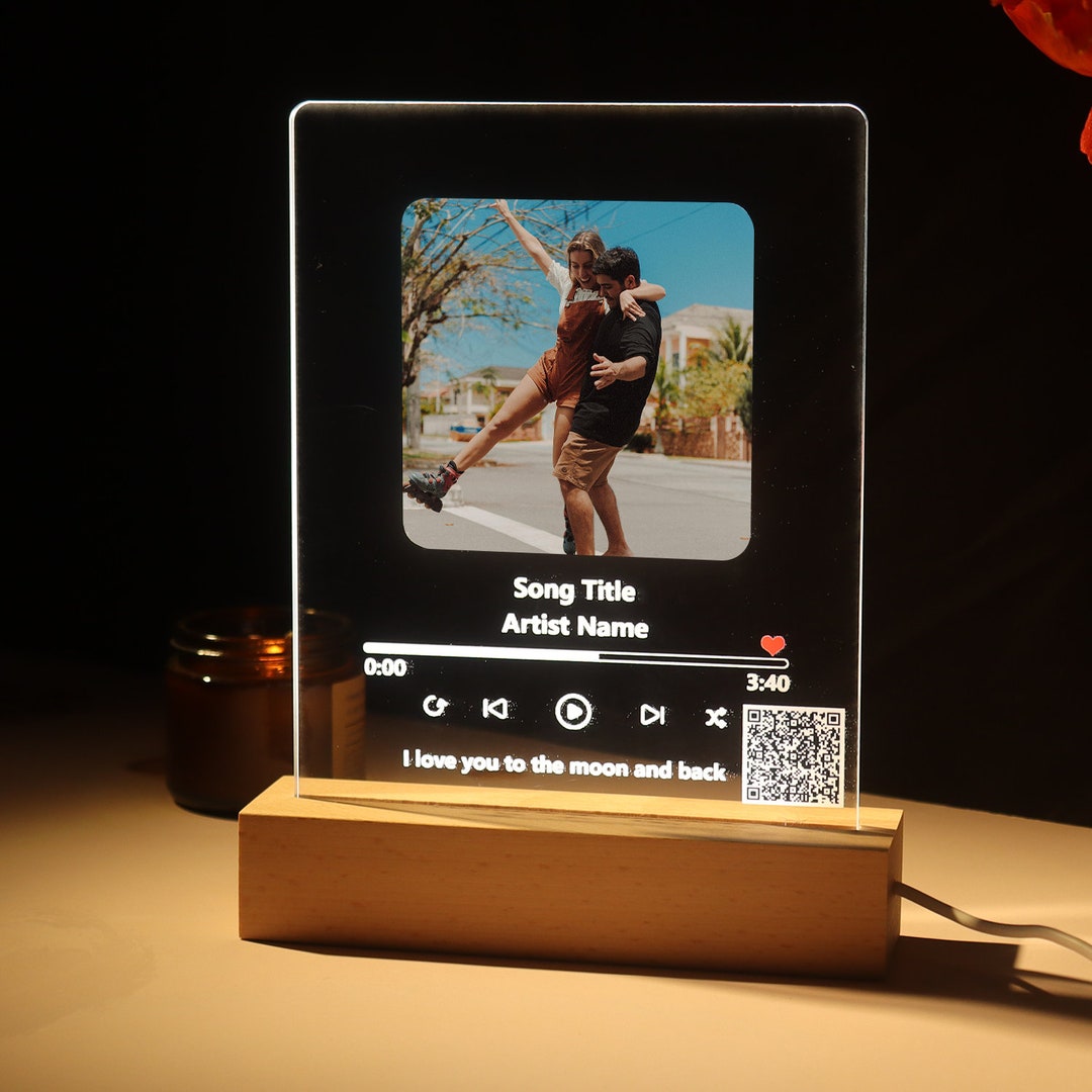 Custom Photo Music Plaque, Album Cover Music Plaque, Custom Music Code ...