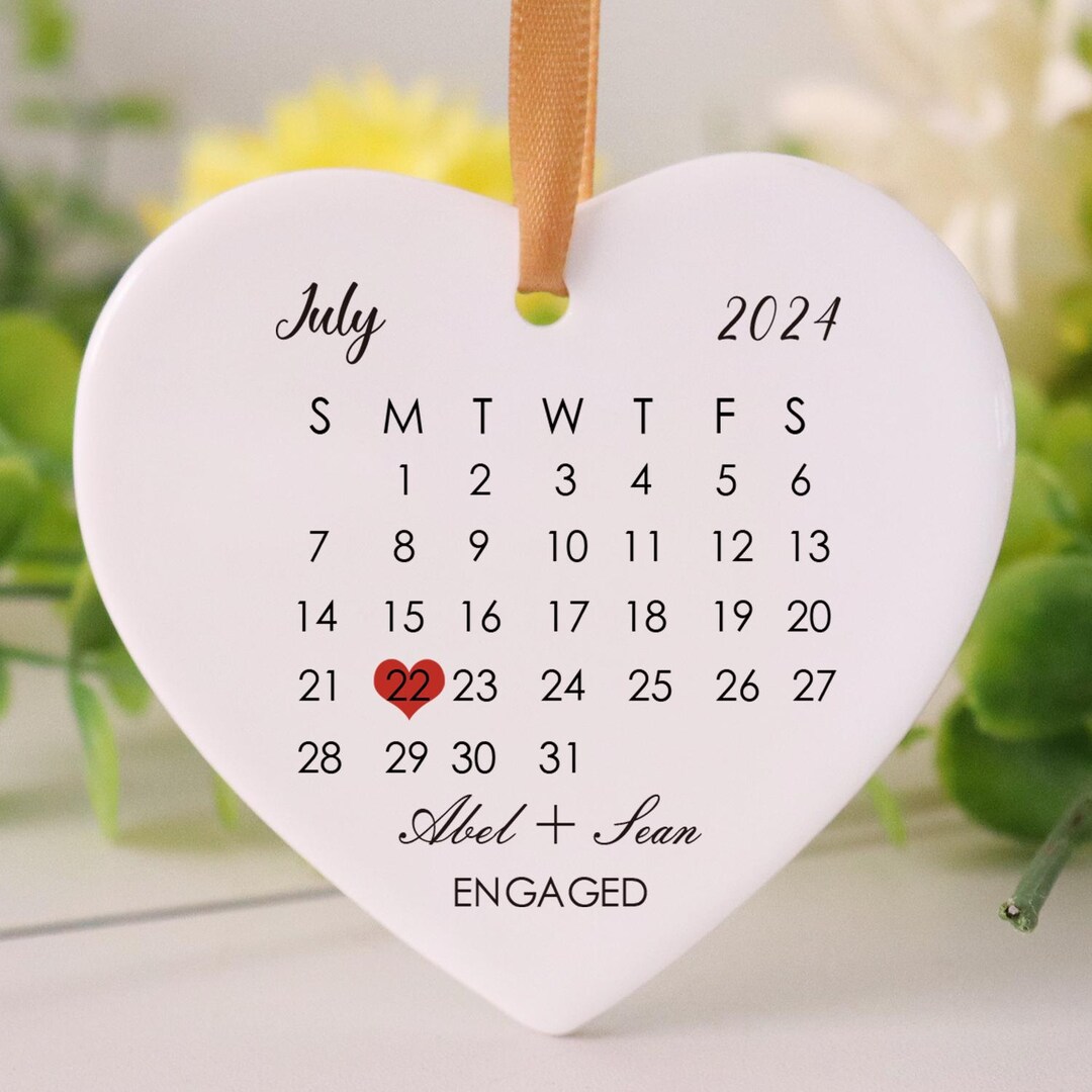 Personalized Engagement Ornament 2025, Engagement Gifts for Couples ...