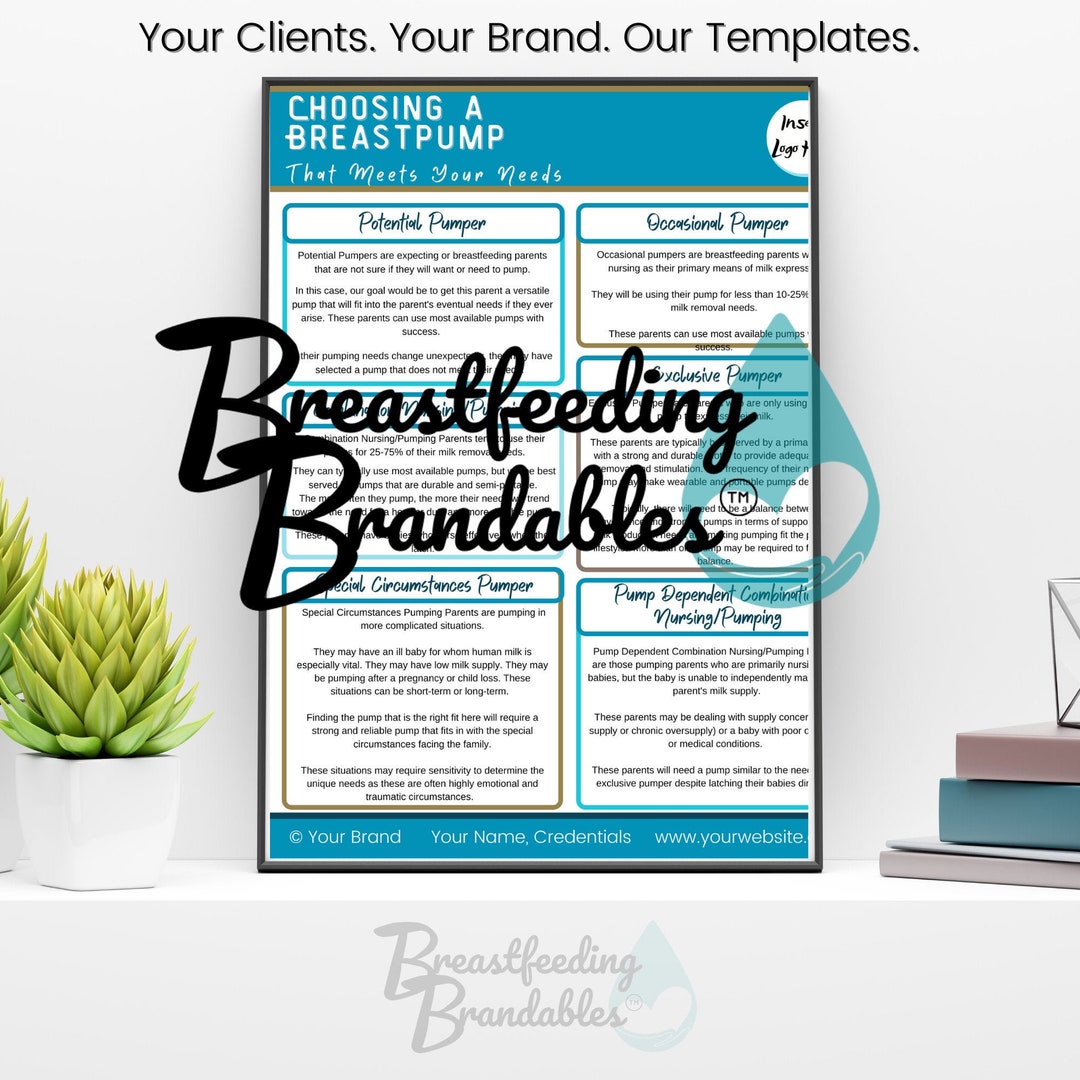 Choosing a Breast Pump That Meets Your Needs Template, IBCLC Private ...