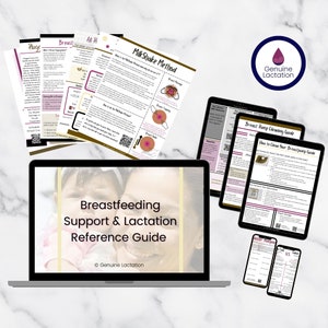 Breastfeeding Education Bundle Printable Handout PDF, Lactation Help ...