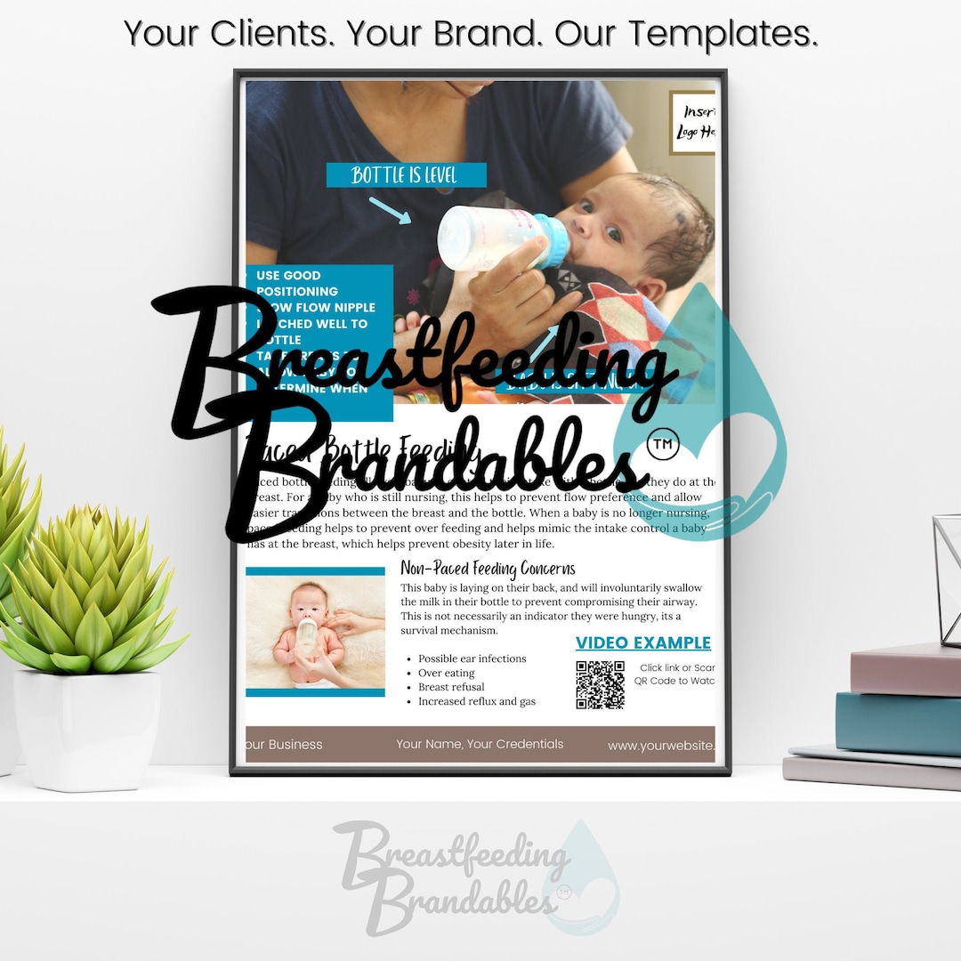 Paced Bottle Feeding Breastfeeding Brandables™ Template Customizable in ...