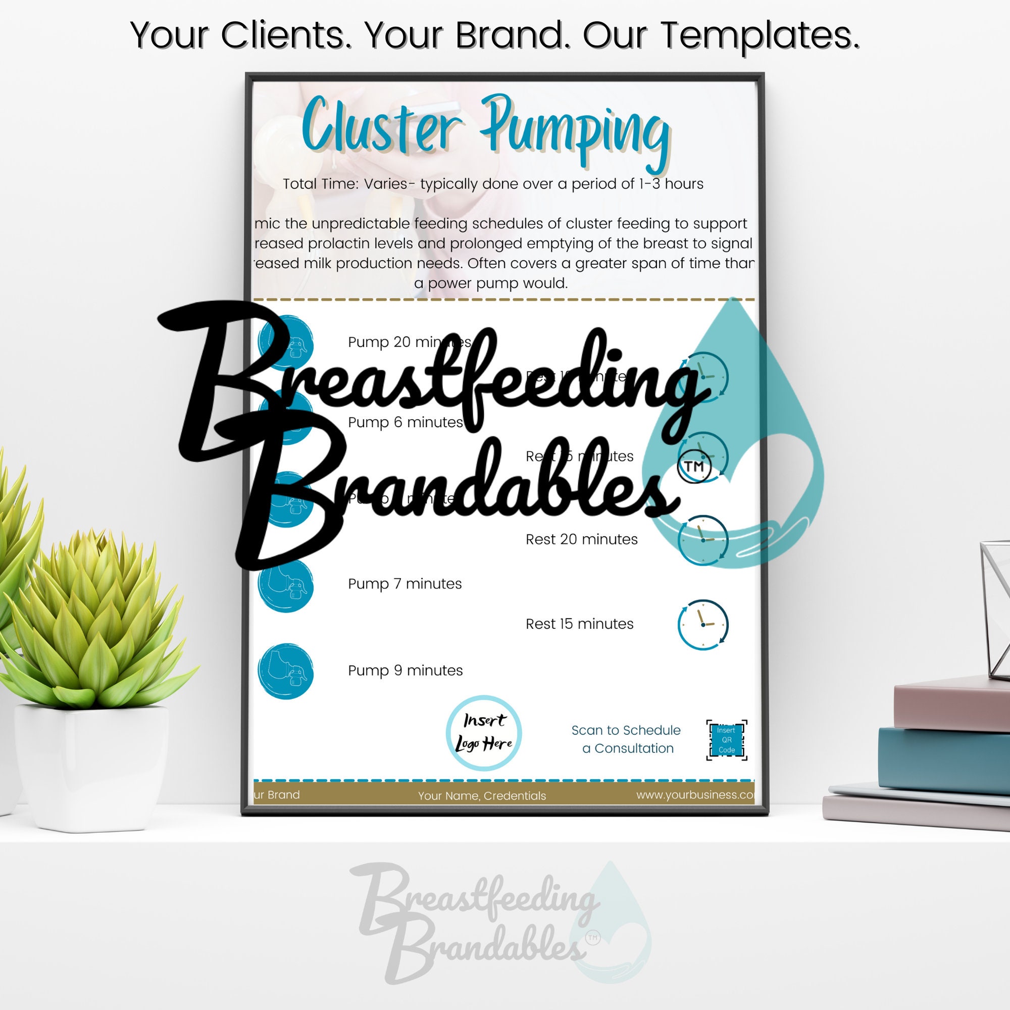 Power Pumping Cluster Pumping Breastfeeding Lactation Handout Template 
