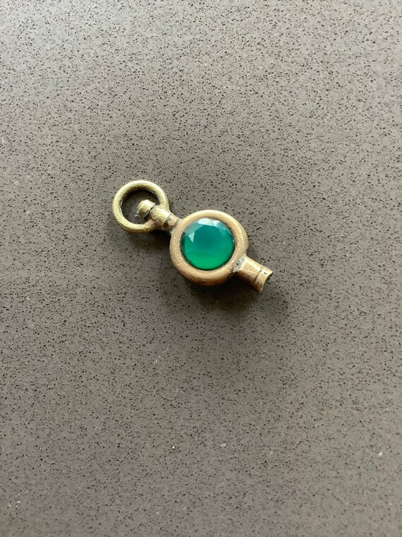 Antique dainty mini pocket watch key brilliant cut ro… - Gem