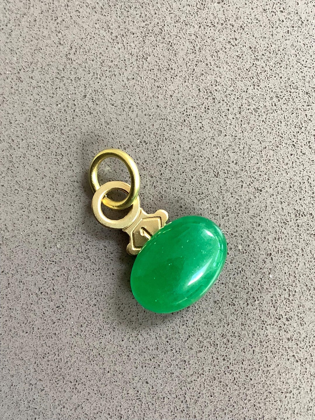 Antique Pocket Watch Key 10 X 14 Mm Oval Green Malaysia Jade Cabochon ...