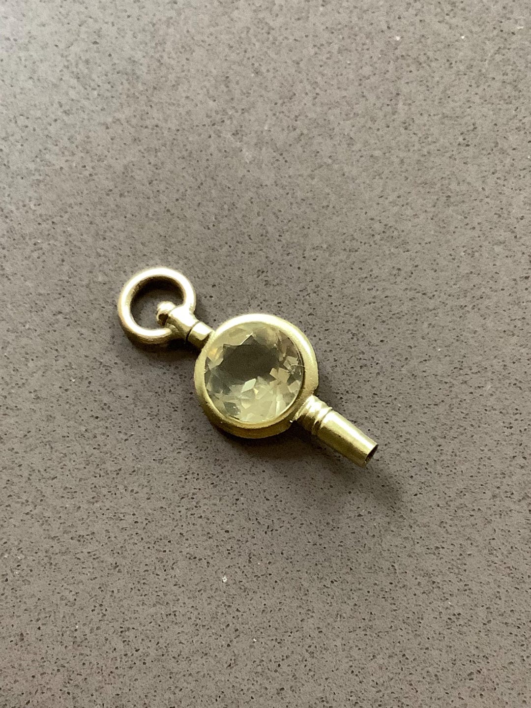 Antique Swivel Top Pocket Watch Key With Substantial 2.75 Carats 10 Mm ...