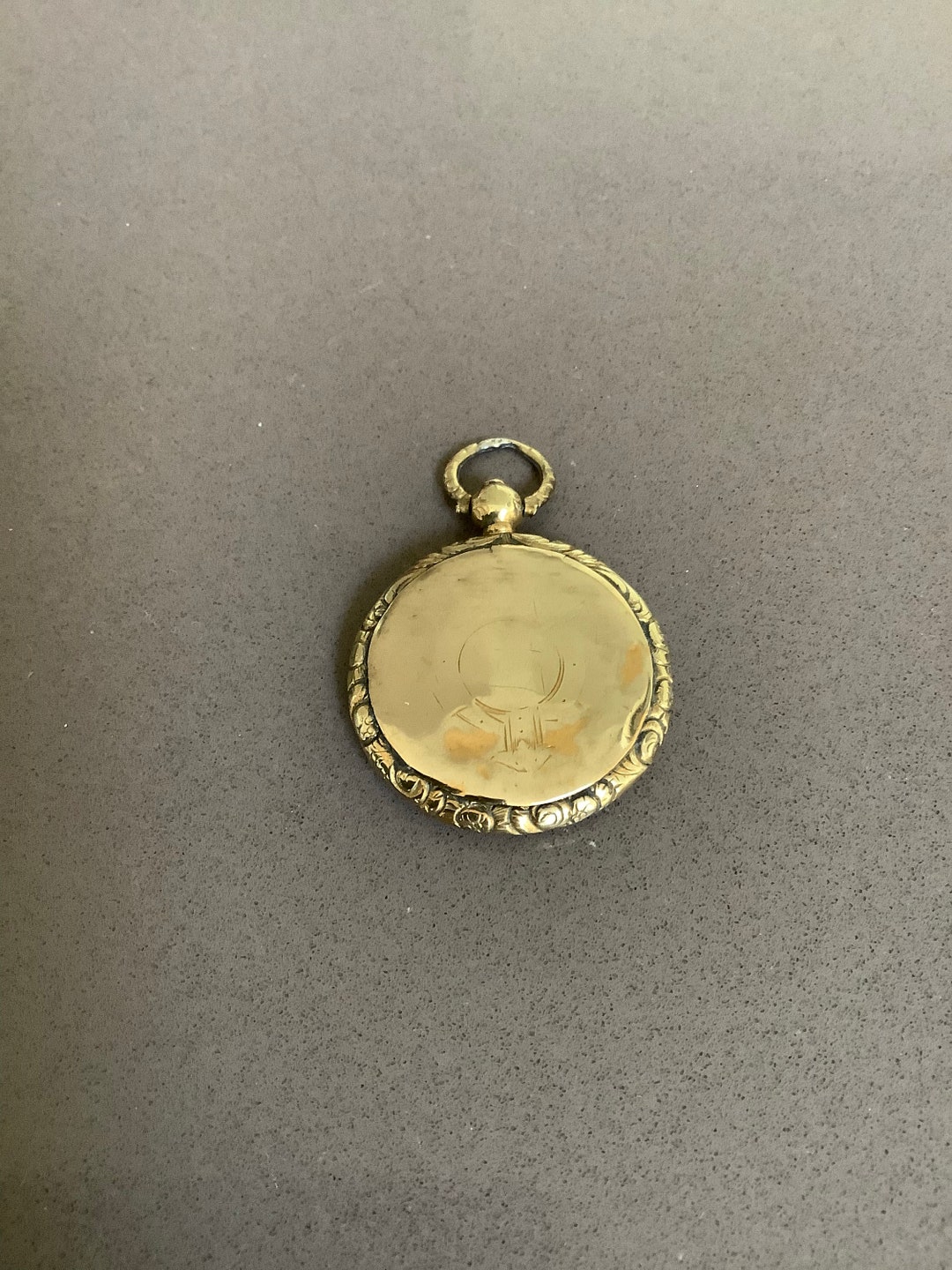 Antique Victorian Pinchbeck Rolled Gold Art Nouveau Mourning Pendant ...