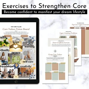 Personal Core Value Digital Workbook Instant Download | Etsy