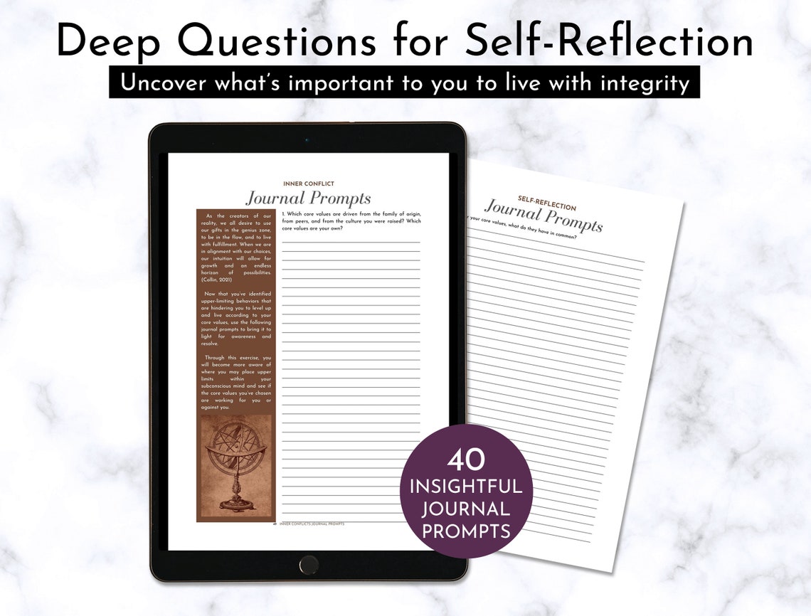 Personal Core Value Digital Workbook Instant Download | Etsy