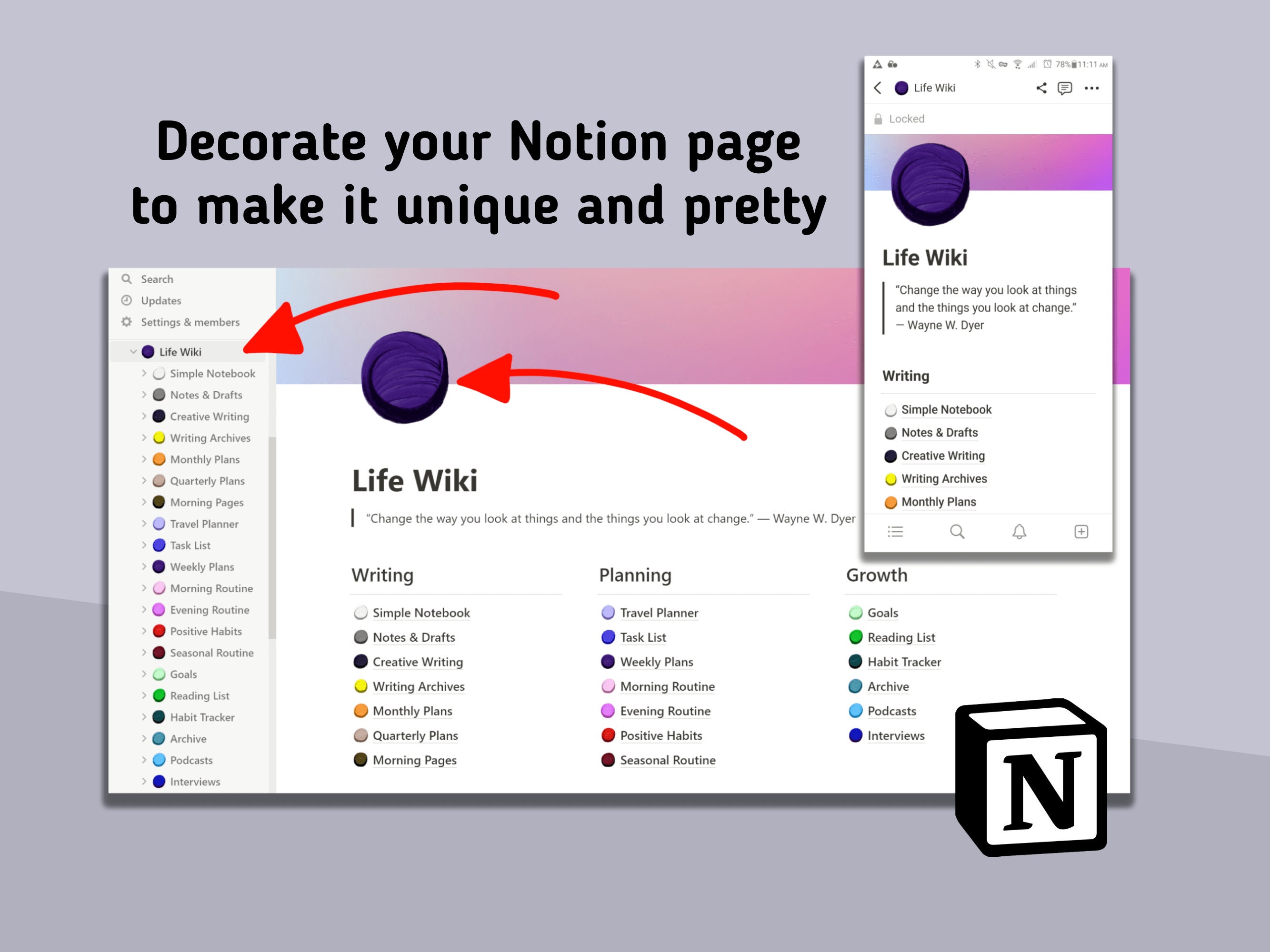 Notion Icons Digital Stickers in PNG Transparent Background - Etsy