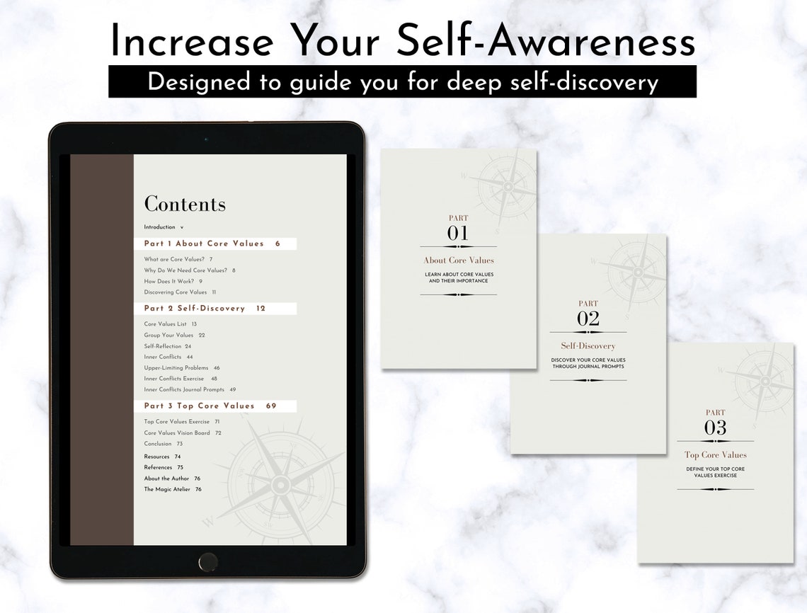 Personal Core Value Digital Workbook Instant Download | Etsy