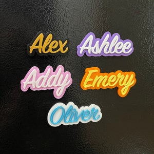 Personalized Name Magnet: 3D Printed Two-color Custom Magnet - Etsy