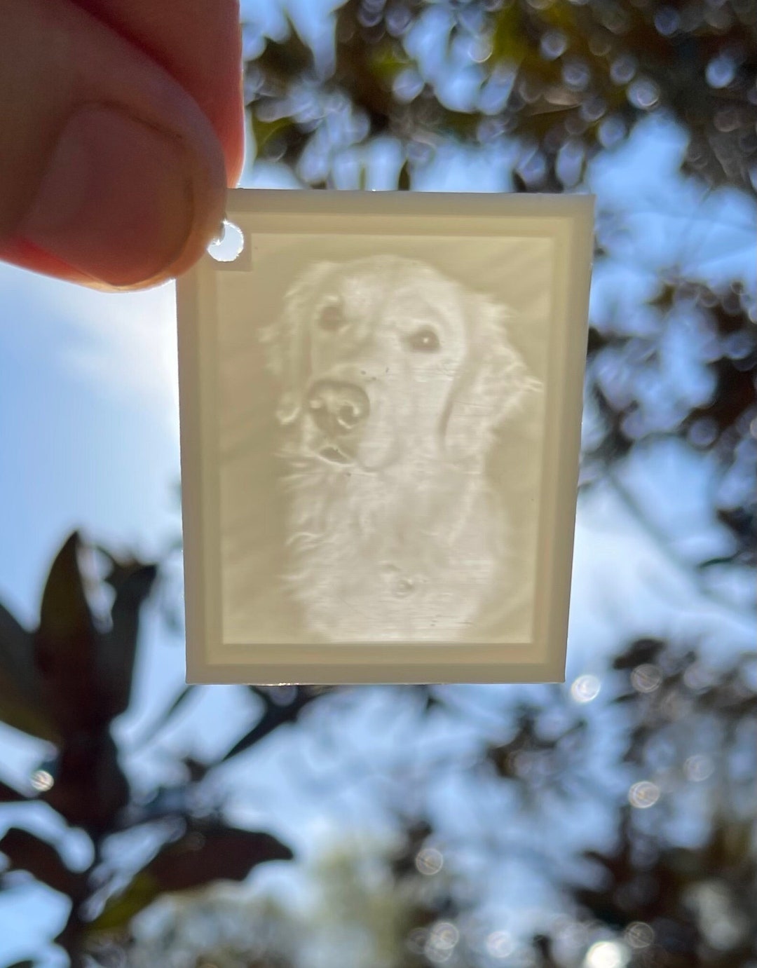 Custom 3D Printed Lithophane Keychain - Etsy