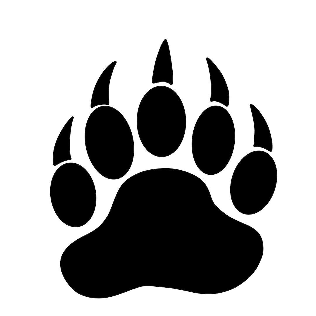 Paw SVG, PNG, DXF, Jpg Digital Download File for Cricut 3d Printing ...