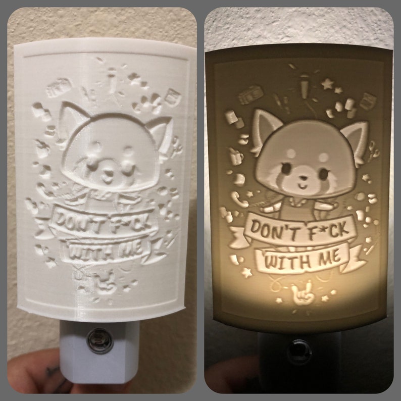 Personalized 3D Printed Lithophane Night Light With Automatic - Etsy