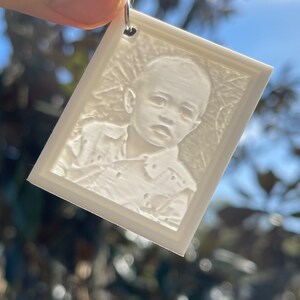 Custom 3D Printed Lithophane Keychain - Etsy