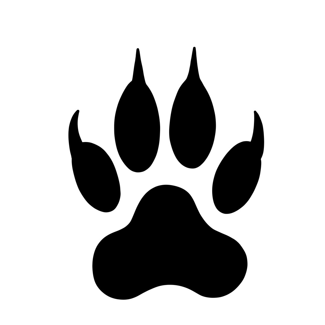 Paw Print SVG: Cricut, Silhouette, Laser Cut File (digital Download) - Etsy