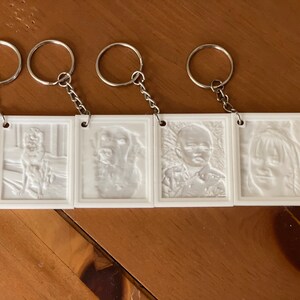Custom 3D Printed Lithophane Keychain - Etsy