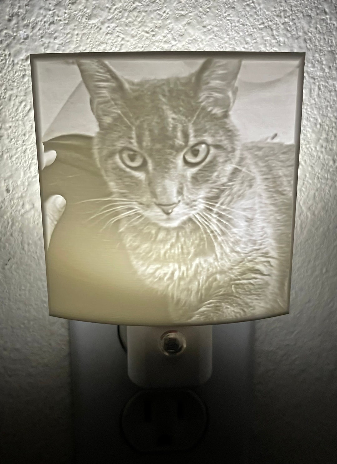 Personalized 3D Printed Lithophane Night Light With Automatic Sensor ...