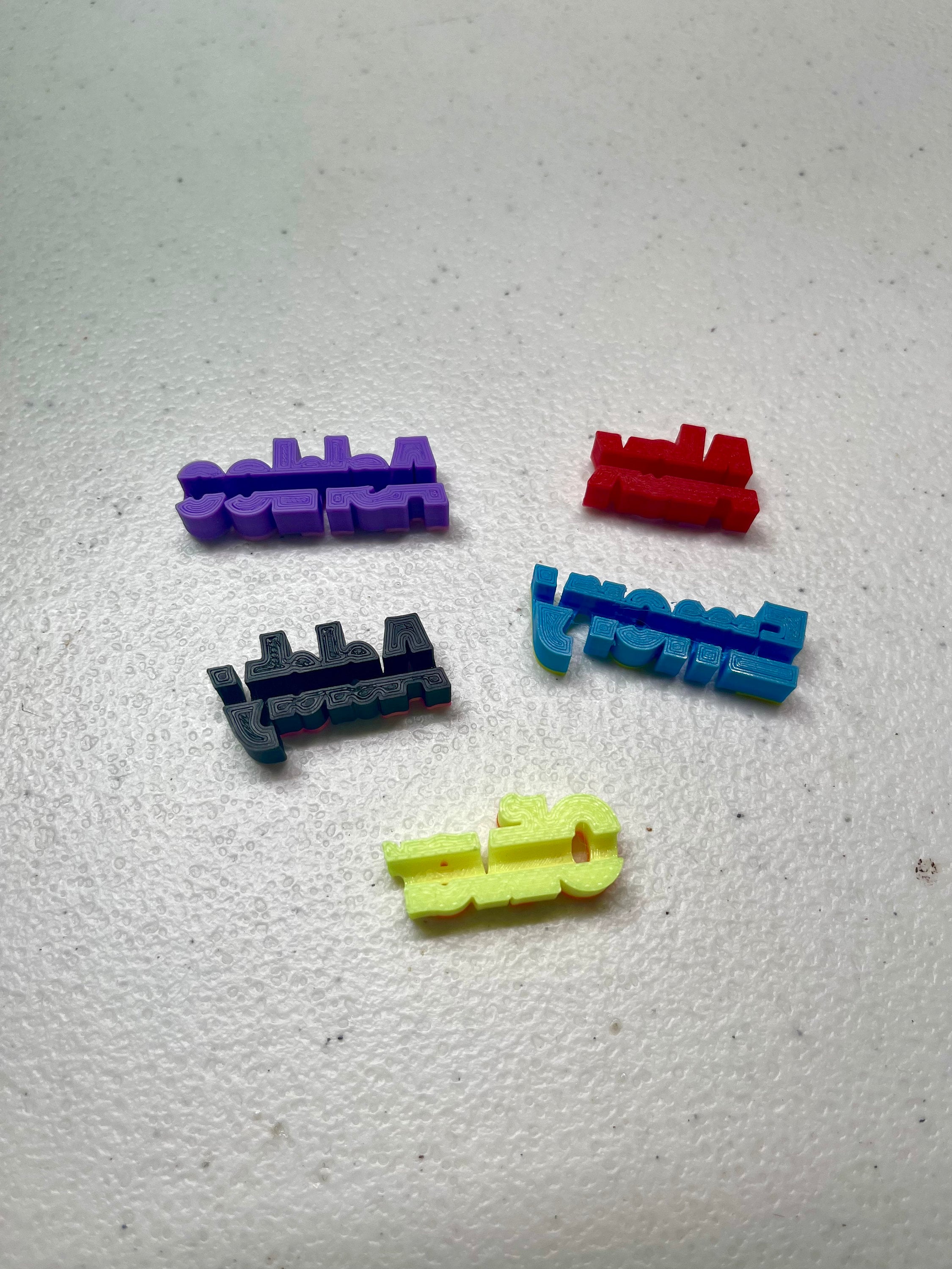 Personalized 3D Printed Cable Clip: Custom Two-color Name - Etsy