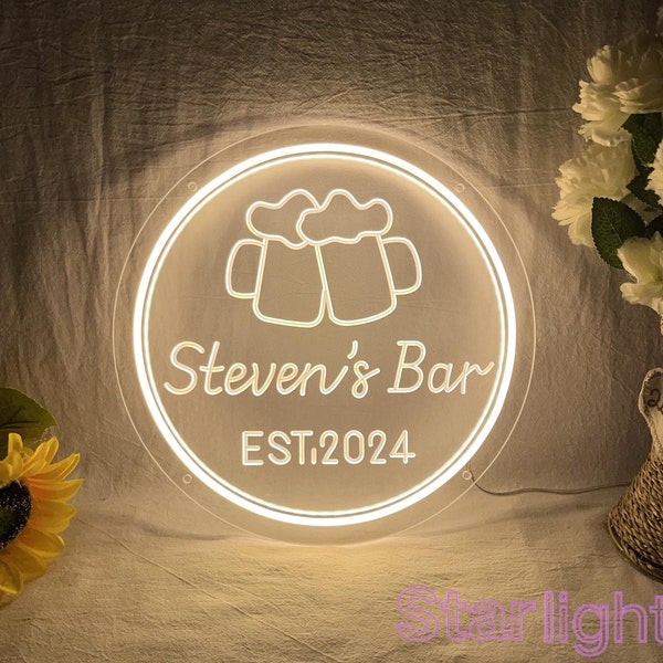 Lighted Bar Sign - Etsy